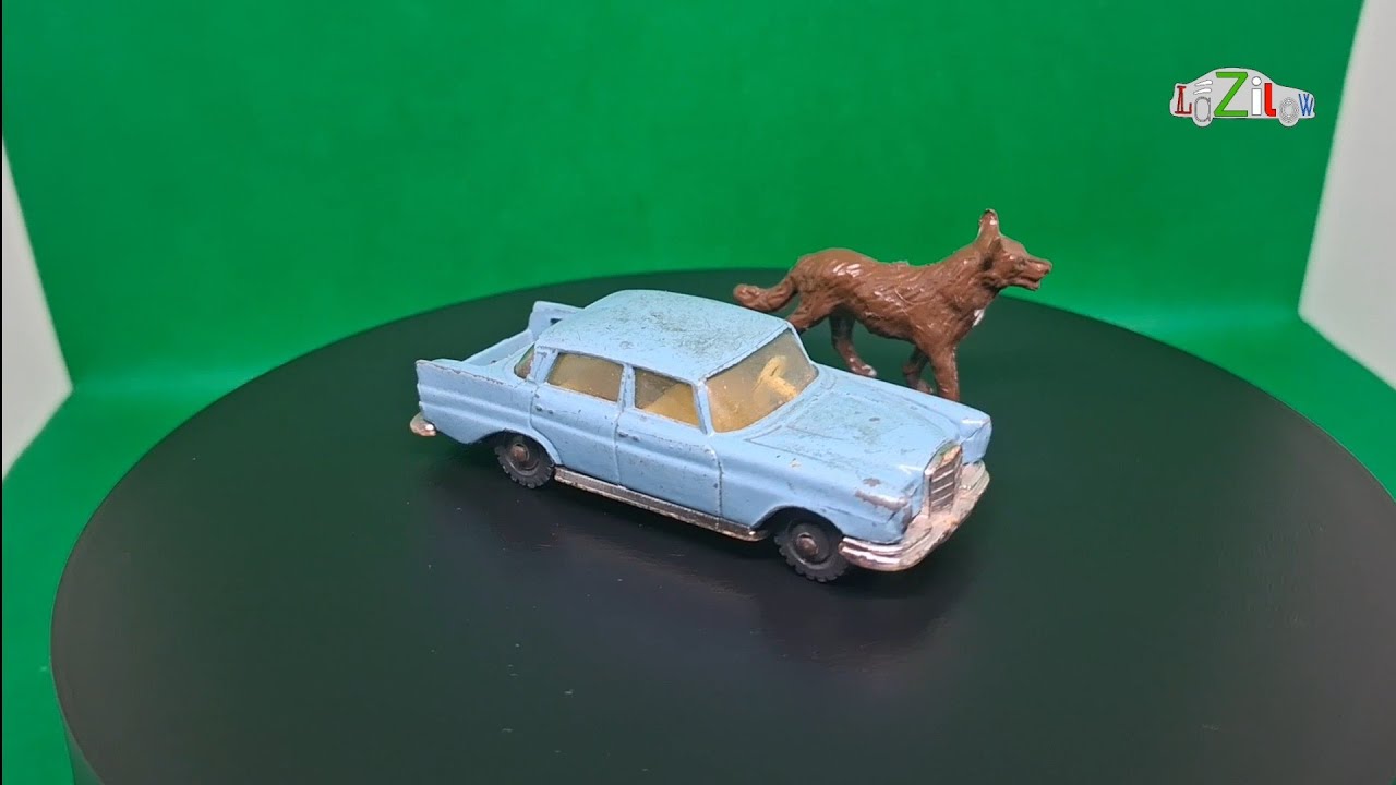 Vintage Husky Mercedes Benz diecast restoration - YouTube