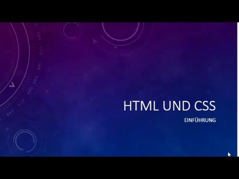 005 HTML und CSS: die Grundstruktur einer Internet-Seite - YouTube