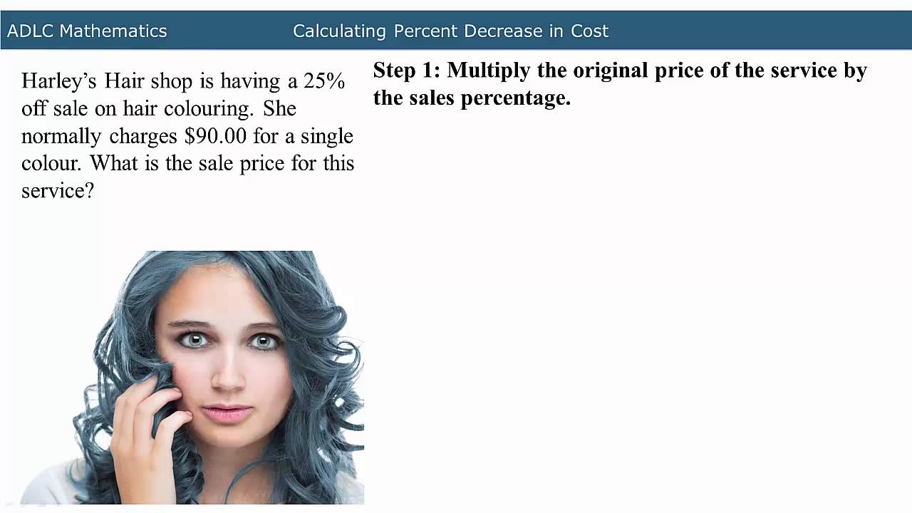 ADLC - Senior High Math: Percent Decrease - YouTube