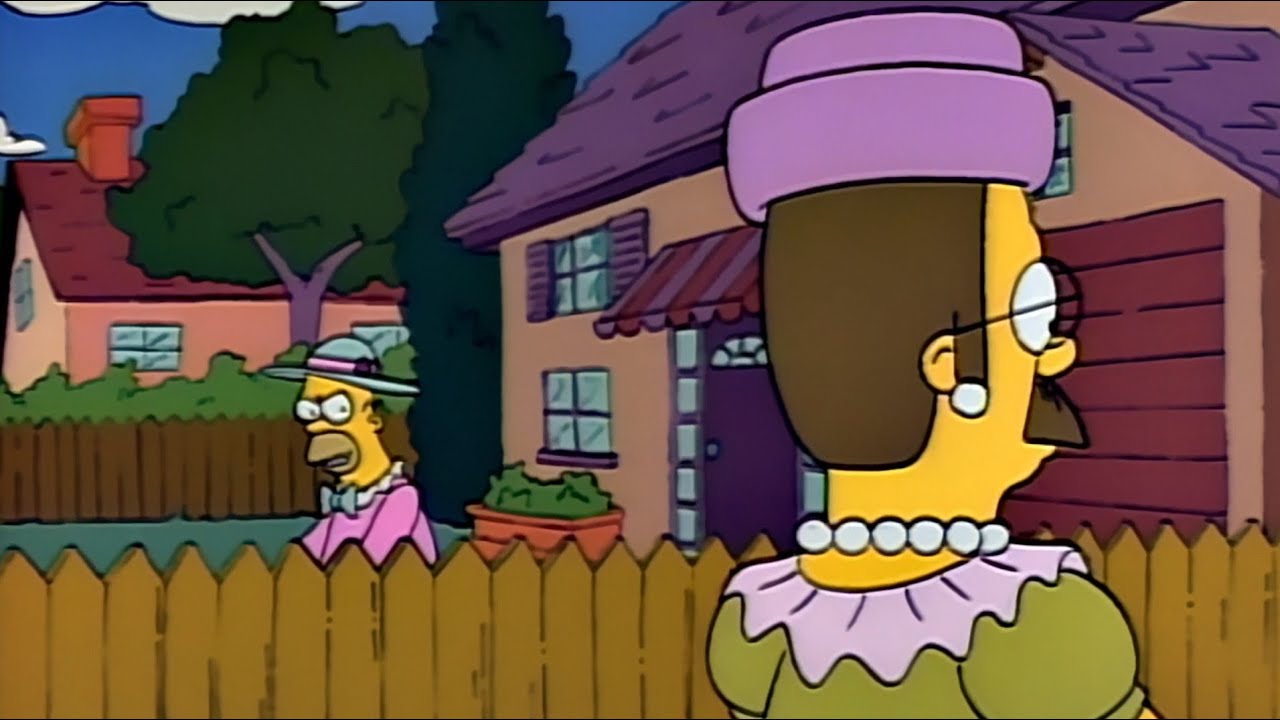 The Simpsons: Homer & Flanders take a Bet - YouTube