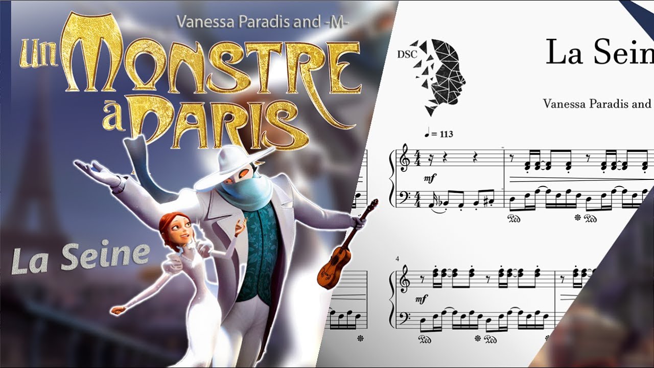 La Seine (Un Monstre a Paris OST) - Vanessa Paradis and -M- | Piano ...