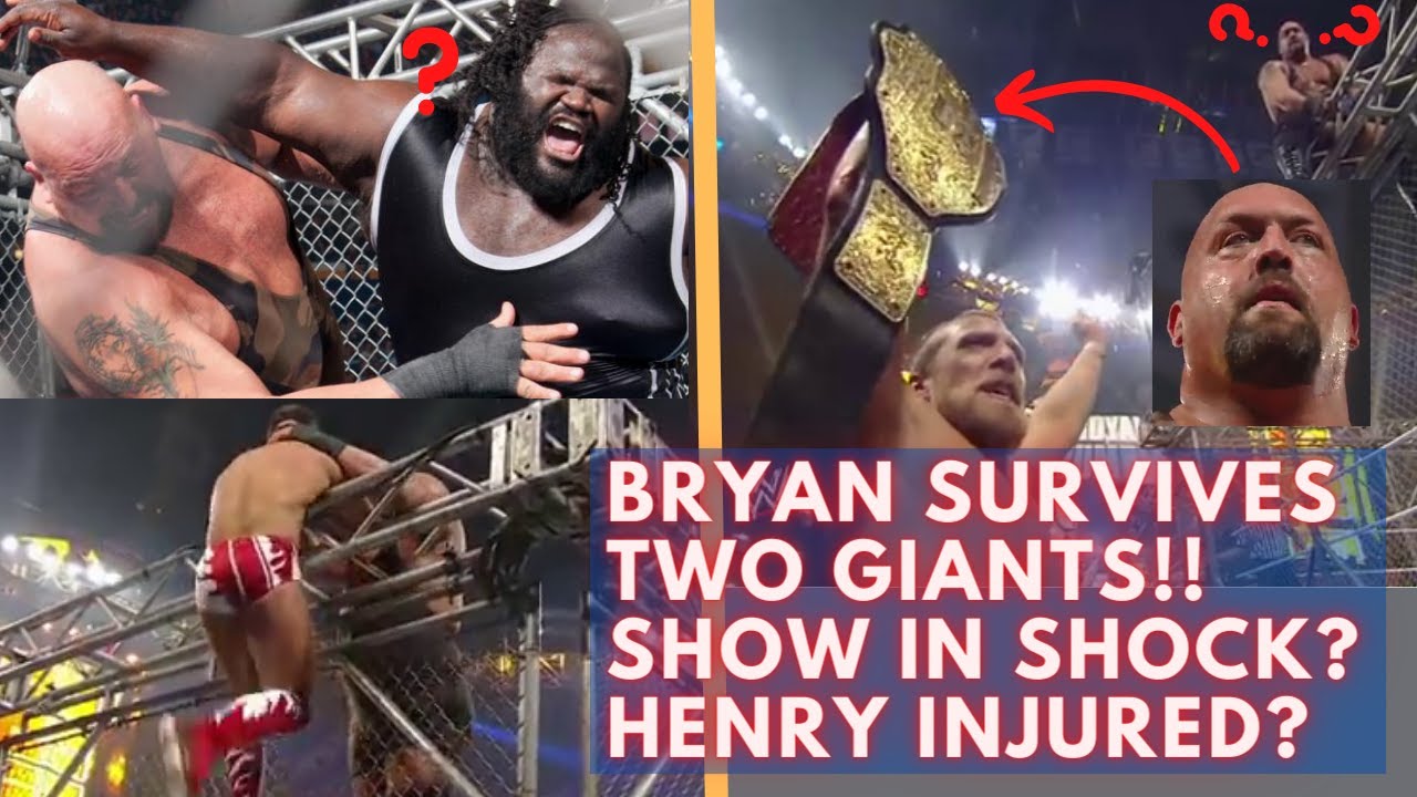 Byran's Giant Win!! Bryan vs Show vs Henry|World Title|Steel Cage|Royal ...