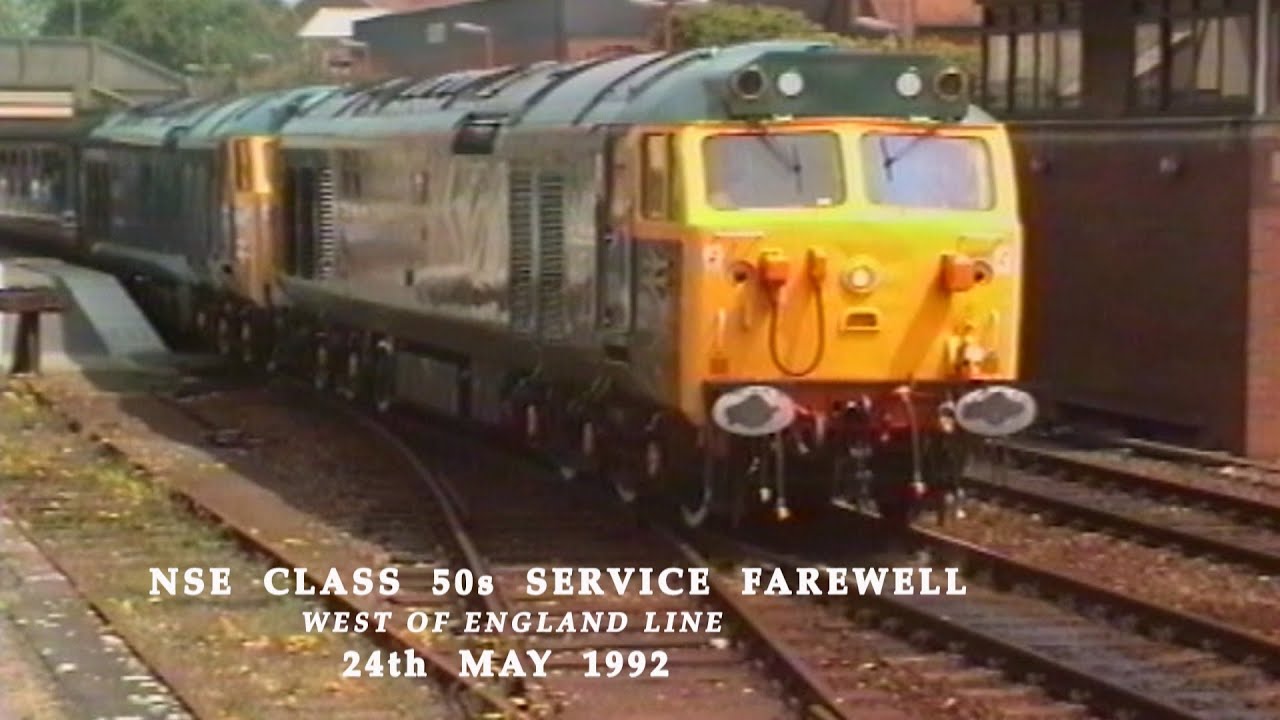 BR in the 1990s NSE Class 50s Service Farewell on 24th May 1992 WOE ...