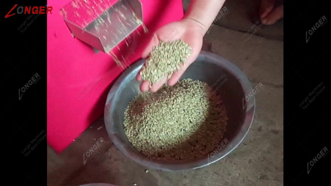 Spelt Dehulling Machine Rice Hemp Seed Huller Machine 300-400kg/h - YouTube