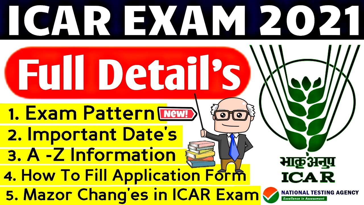 ICAR EXAM 2021 | Exam Date, Eligibility, Age Limit,Exam Pattern, Full ...