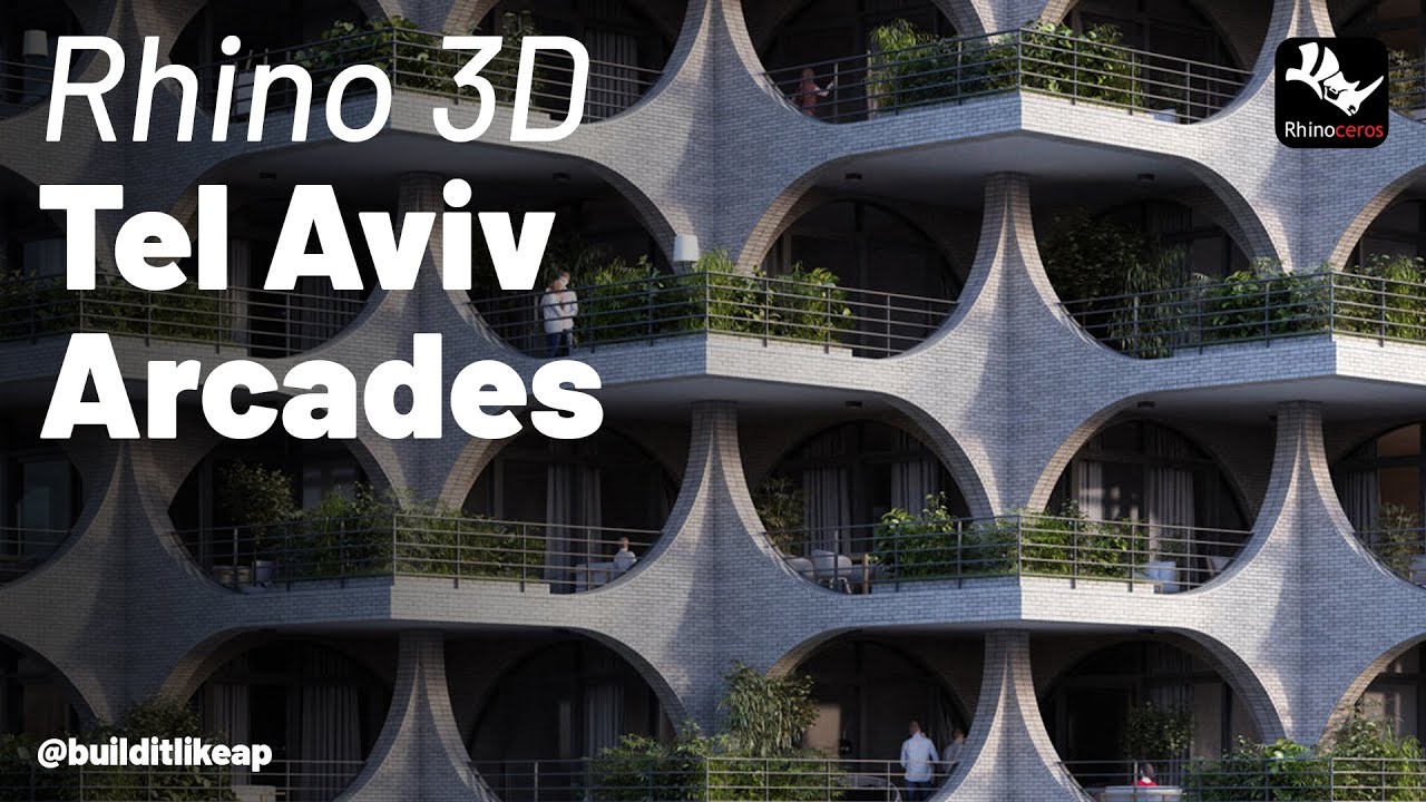 Modeling Tel Aviv Arcades in Rhino 3D: Architectural Modeling Tutorial - YouTube