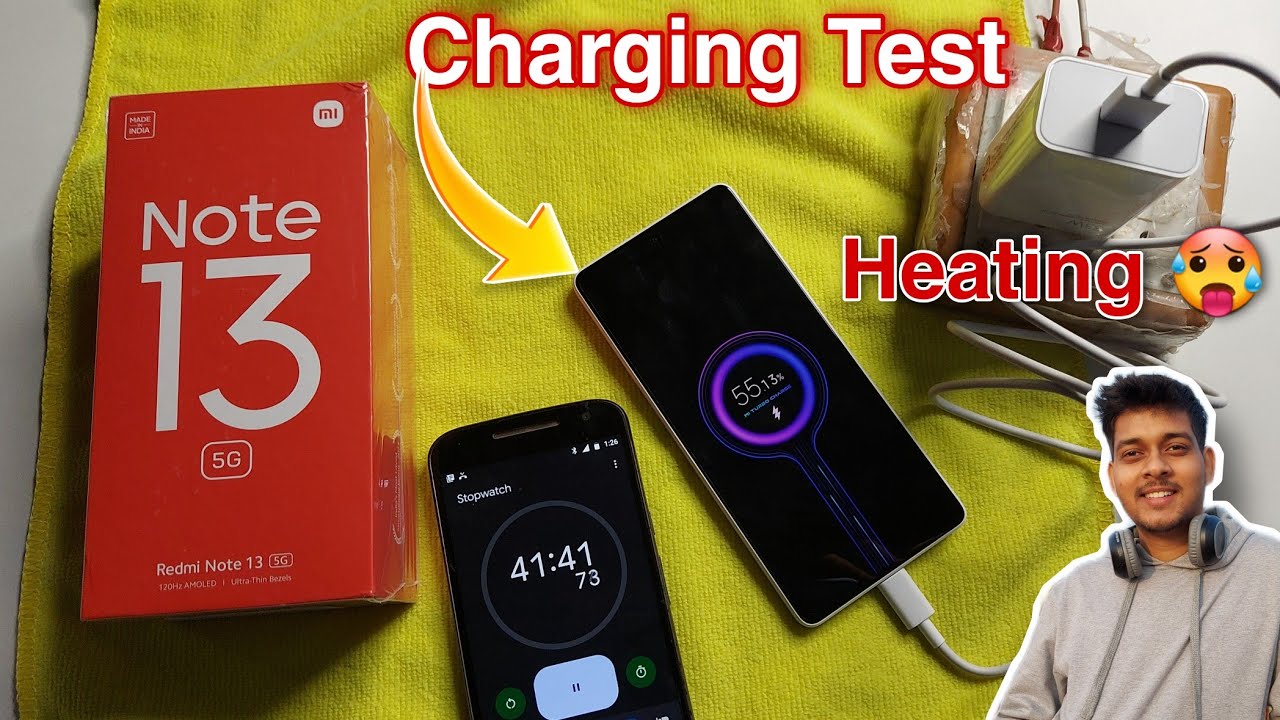 Redmi note 13 5g charging test - heating problem 🥵 | redmi note 13 5g ...