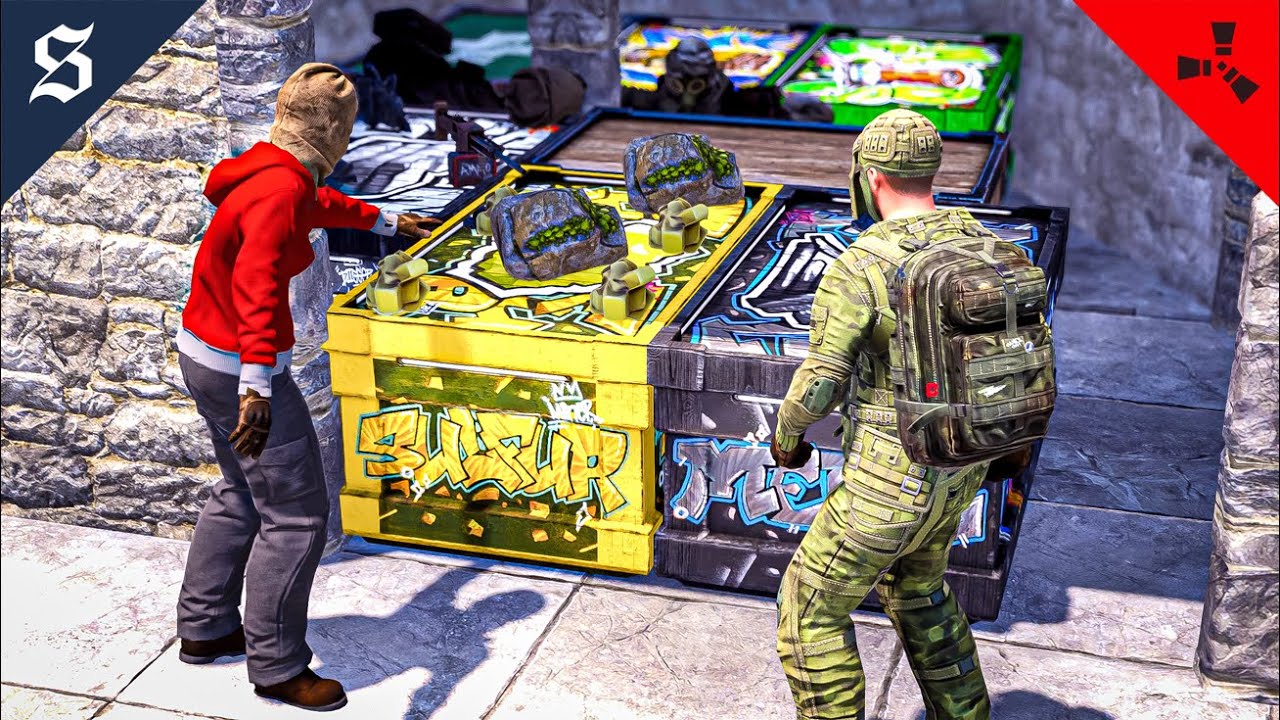 this player let me have all the loot from his raid 😂 - RUST SOLO #13 ...