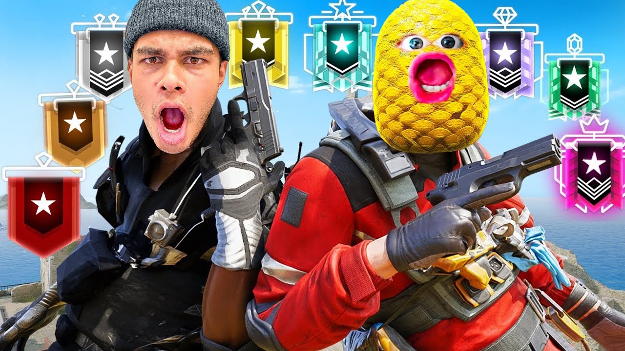 Sir Pineapple & Skittlz 2v2 EVERY RANK in SIEGE (EP.1 )(Rainbow Six ...