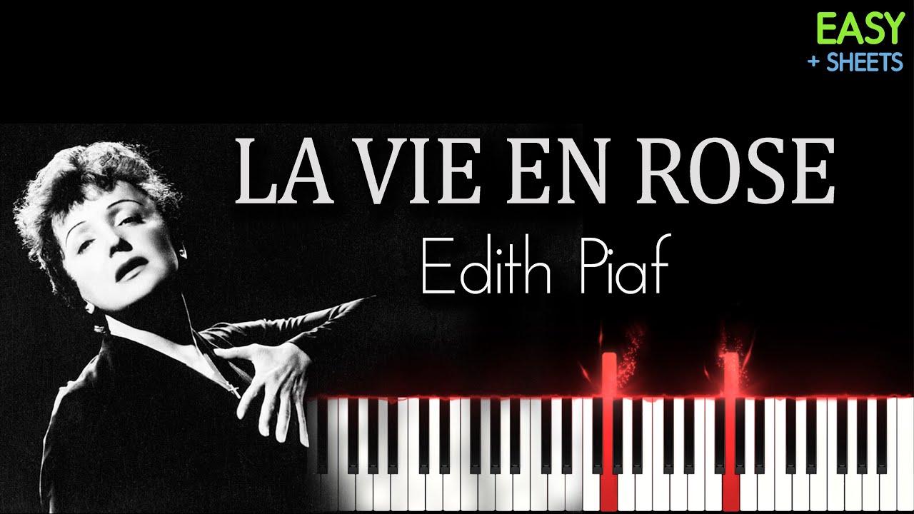 La Vie En Rose - Edith Piaf | EASY Piano Tutorial + SHEET MUSIC - YouTube