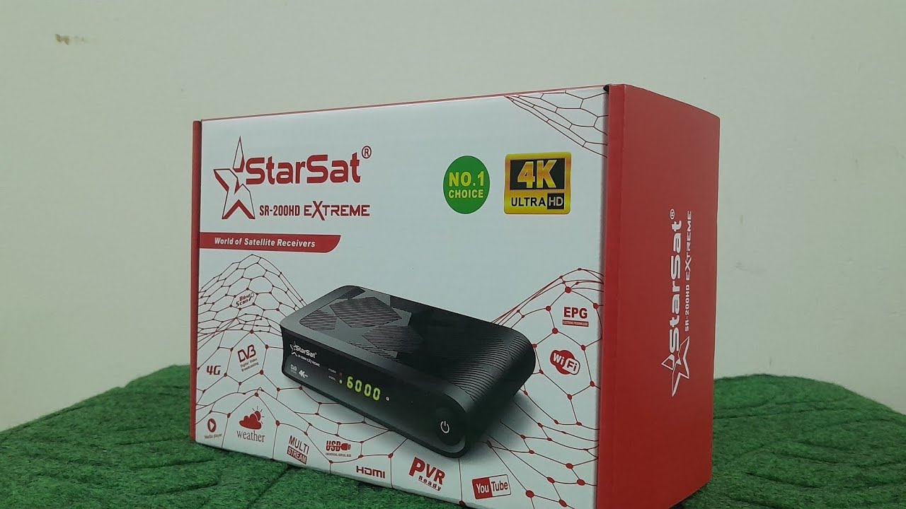STARSAT SR-200HD EXTREME 4K UHD HDR Satellite Receiver , Built WiFi l Unboxing,Review l Urdu ...