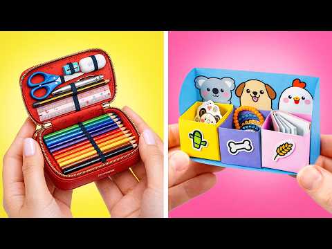 ✂️ CUTE MINI STATIONERY DIY 🎨 Siapkan Sekolahmu dengan Gaya!