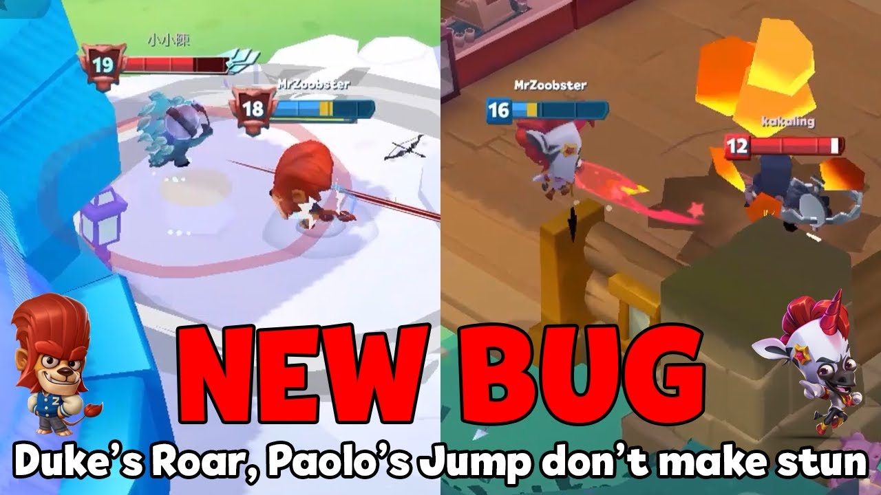 Duke, Paolo Bug Stun Skill Don't Working | Zooba - YouTube