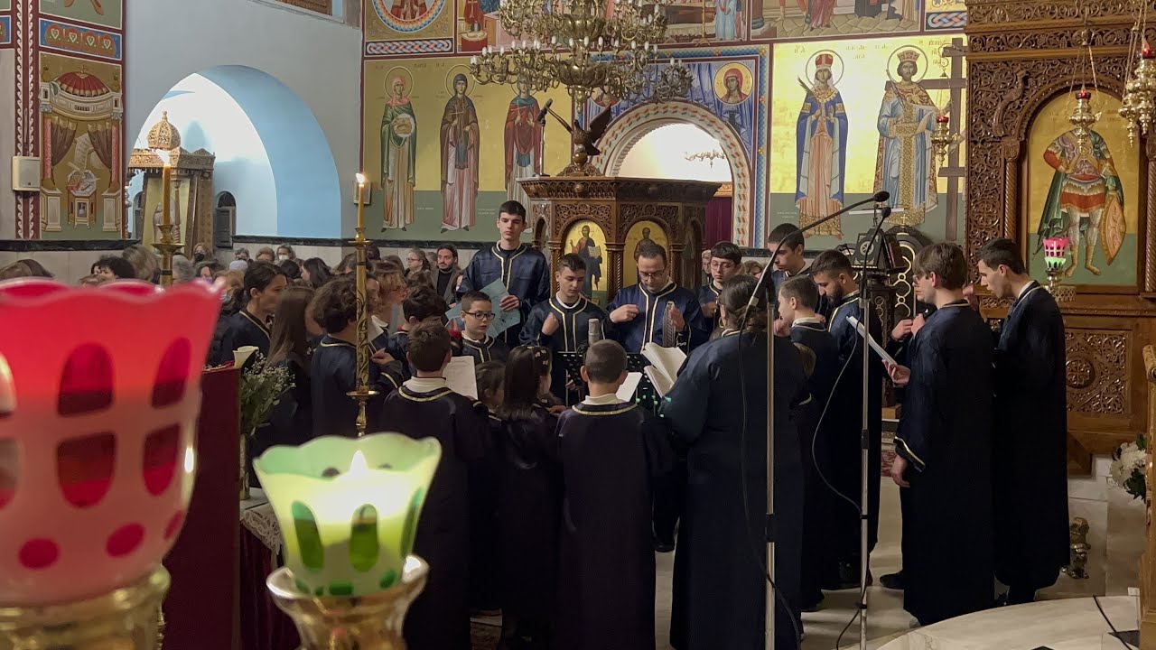 Ακάθιστος Ύμνος, Γ΄ Χαιρετισμοί, Χαίρε Νύμφη, Τη Υπερμάχω | Ακαδημία ...