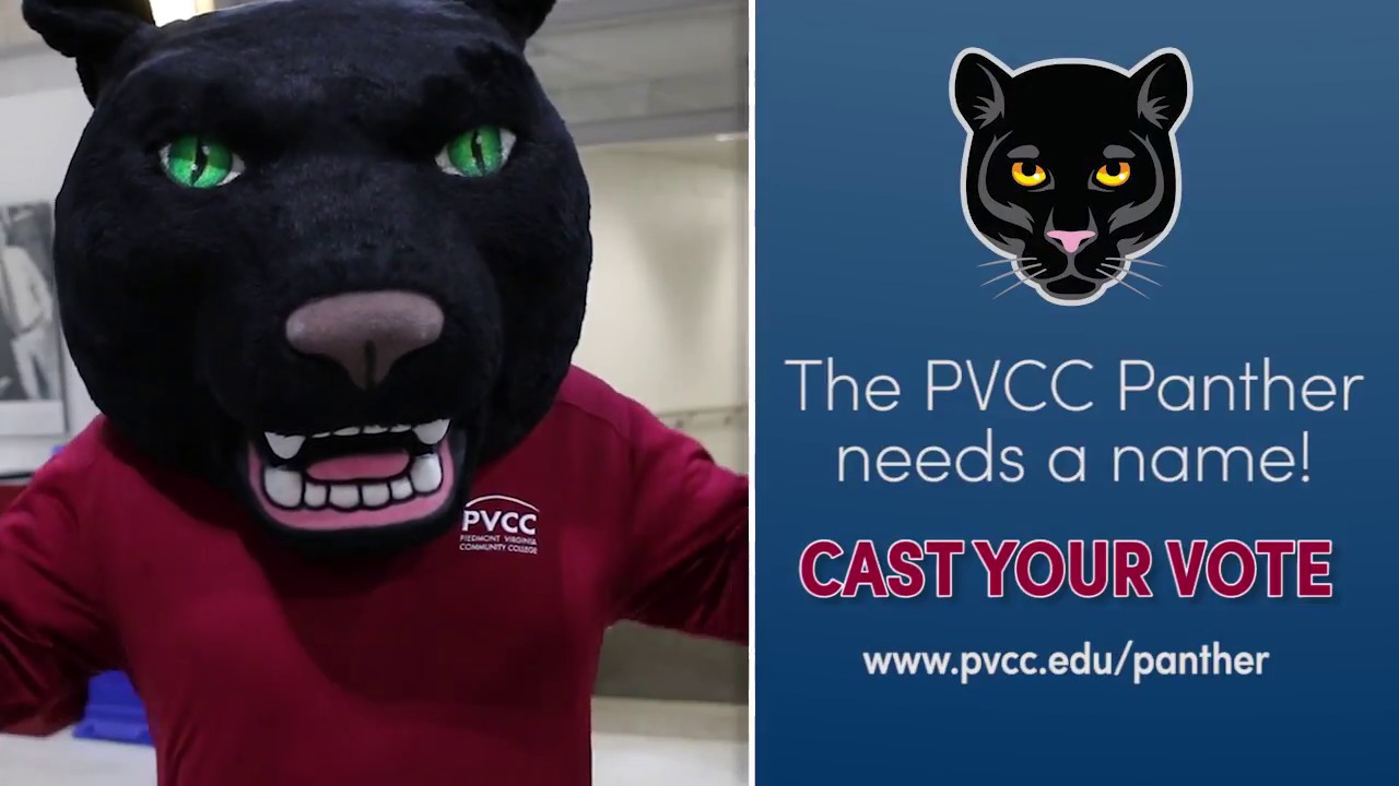 The PVCC Panther Needs a Name! - YouTube