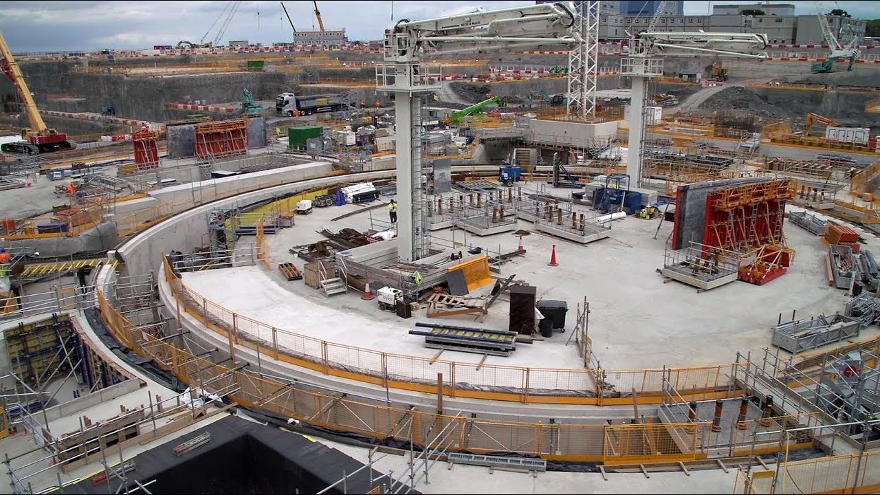 Inside the construction of Hinkley Point C nuclear power station - YouTube