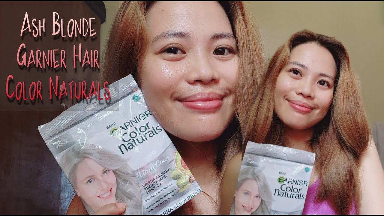 I COLOR MY HAIR TO ASH BLONDE |GARNIER HAIR COLOR NATURALS |DIY |JOAHNA ...