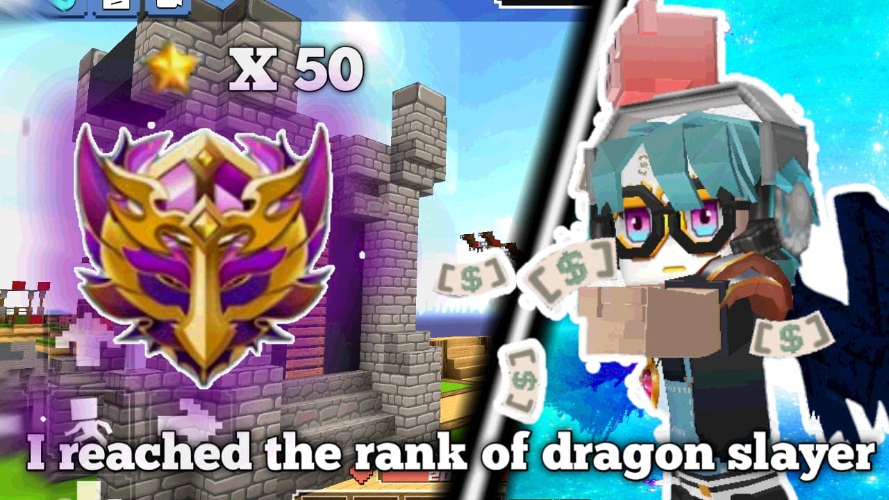 Ranking Up to Hunt Dragon in BedWars [blockman go] - YouTube