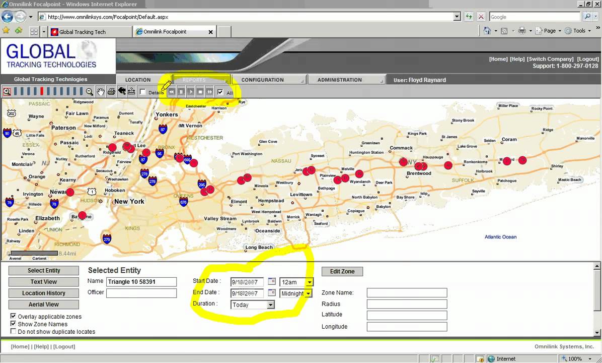 GPS Tracking Software Demo 3 - Automated Playback Of Tracking Device ...
