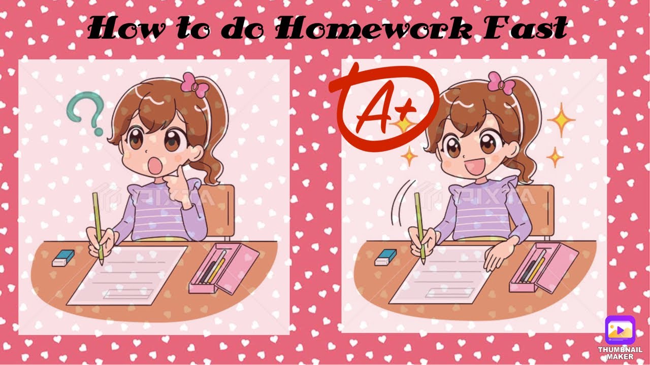 How To Do Homework Fast / Best Study Tips - YouTube
