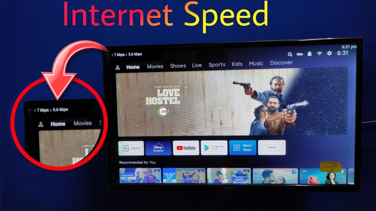 Internet Speed Meter On Android TV - YouTube