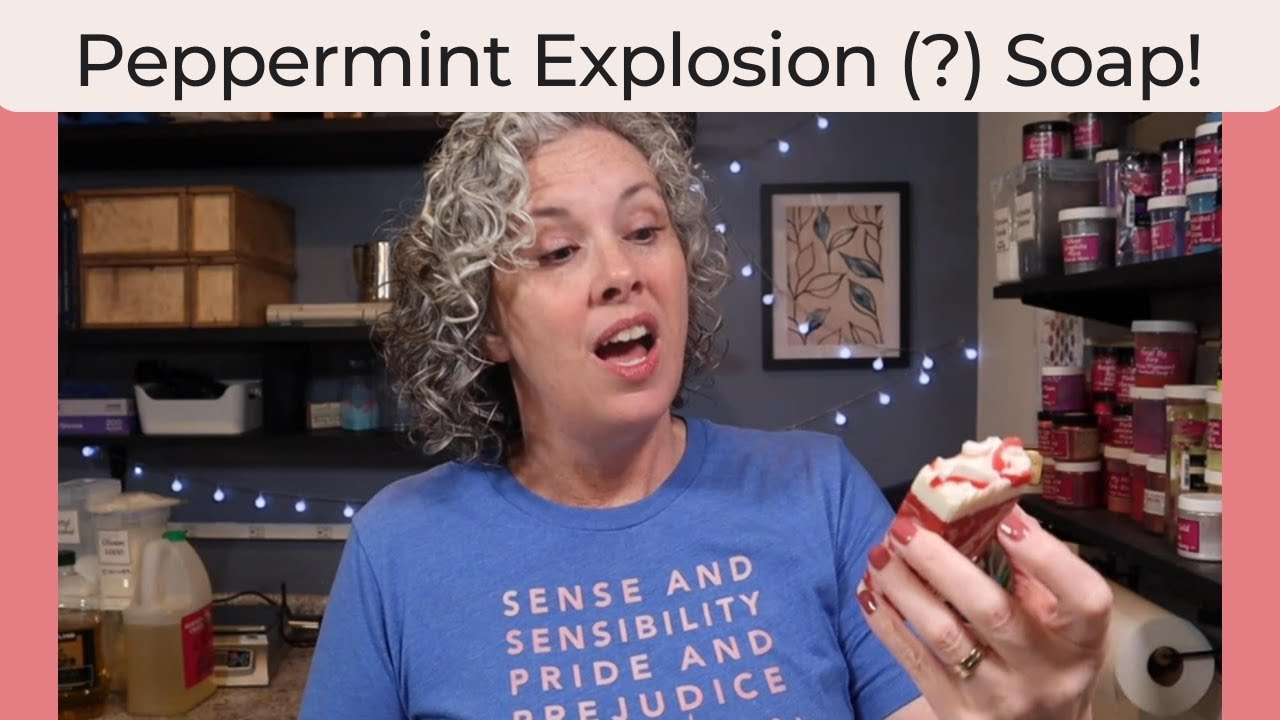 How I Used Melt & Pour Soap Embeds to Make Icy Peppermint Explosion Soap! - YouTube