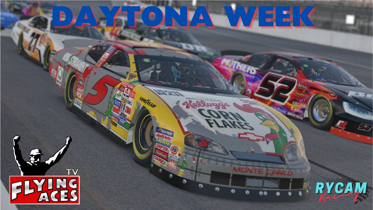 iRacing NASCAR - Daytona Week - Flying Aces TV - Gen 4 - YouTube