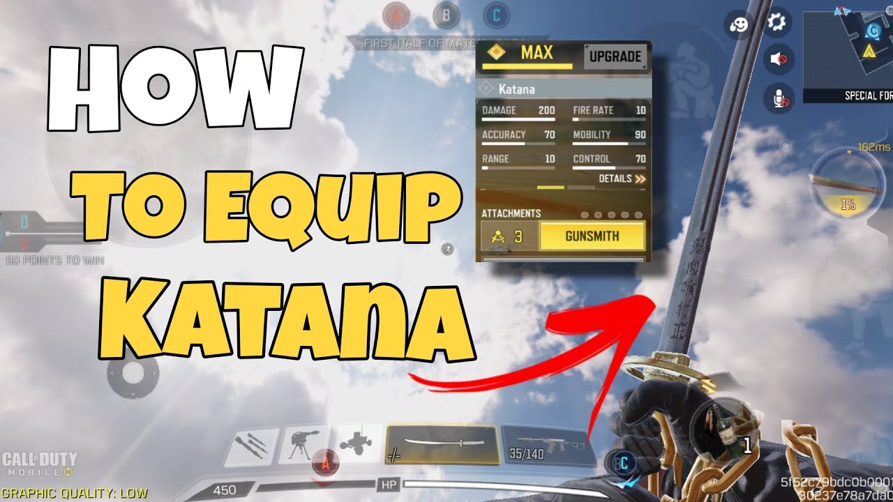 How To Equip Katana In CODM || Cre edz || - YouTube