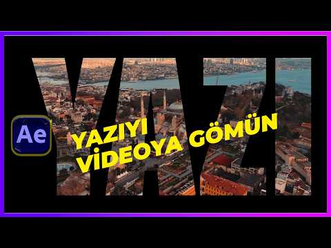 After Effects'de  Yazı İçerisine Video Nasıl Eklenir