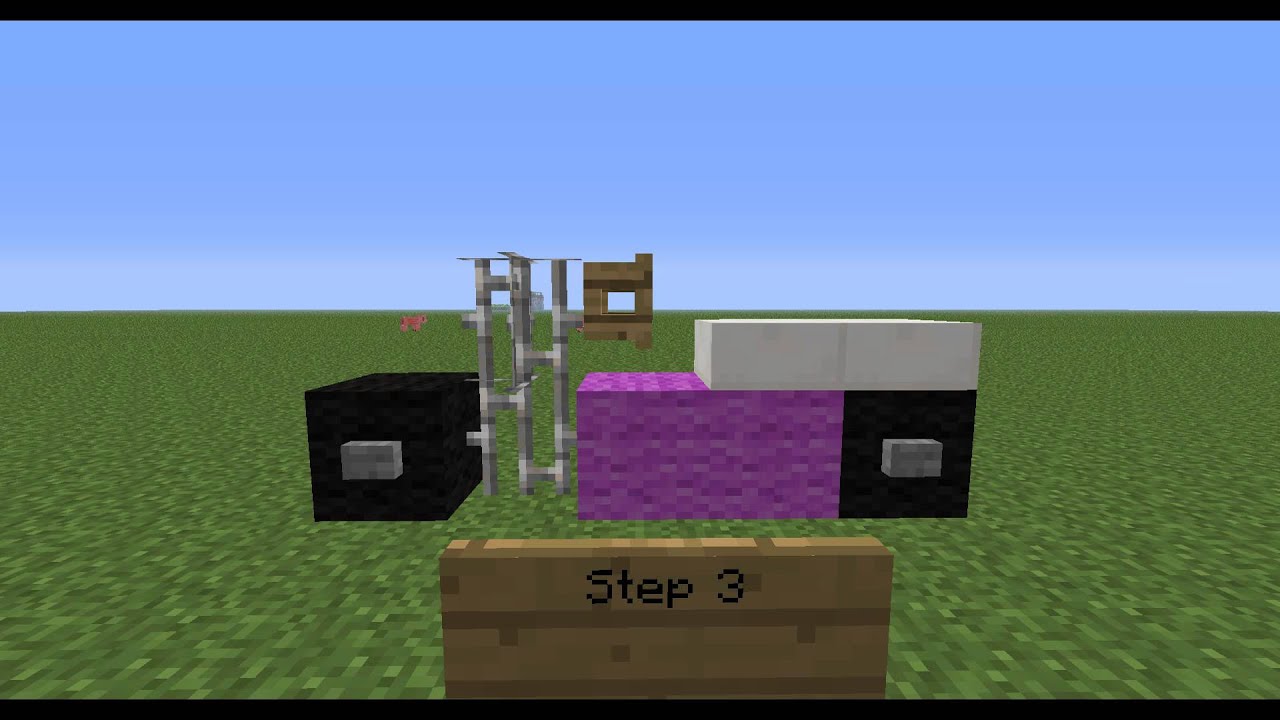 Minecraft: Motorcycle tutorial - YouTube