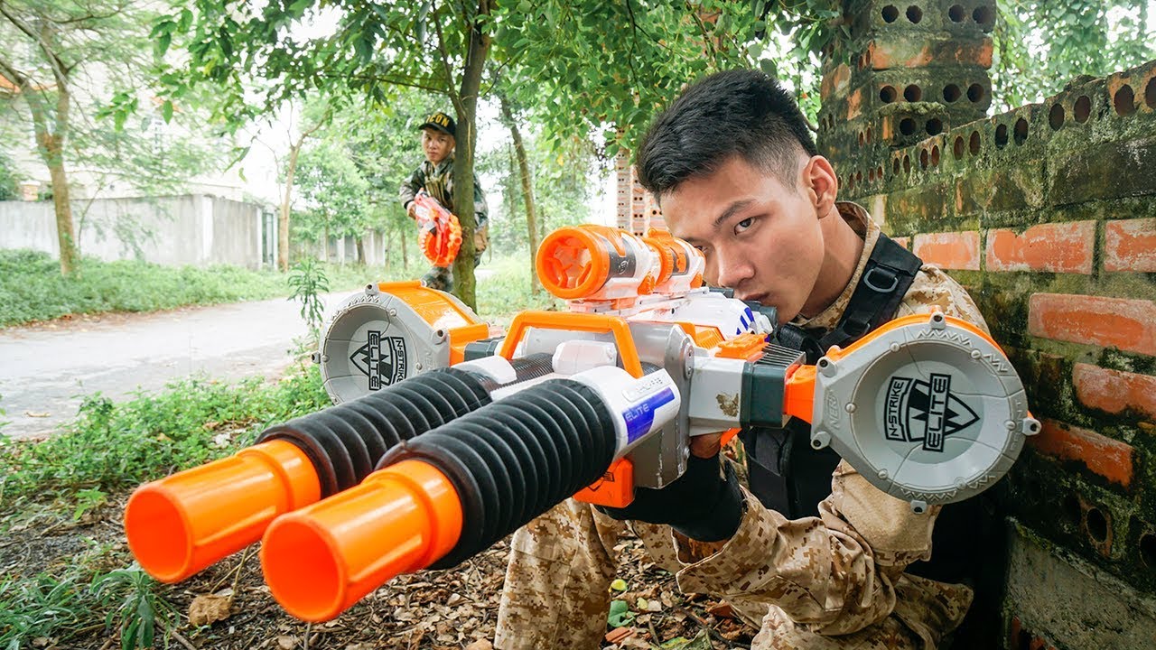 Battle Nerf War: Navy Force Nerf Guns Criminal Escape Rescue Boss Nerf ...