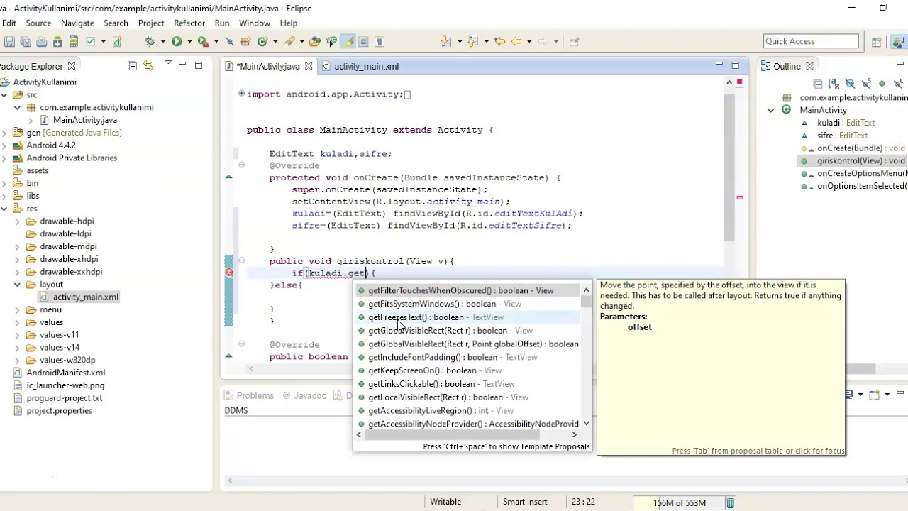 Android Programlama Activity Kullanımı 2 - YouTube