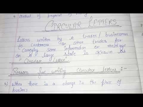 BUSINESS COMMUNICATION (CHAPTER- 11)(PART-64)(MEANING OF CIRCULAR ...