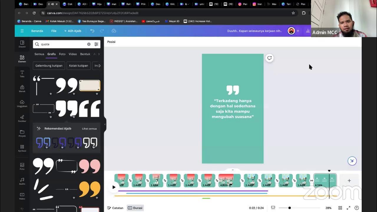 INTERACTIVE LIVE CLASS - BIKIN MOTION GRAPHIC SEDERHANA DI CANVA - YouTube