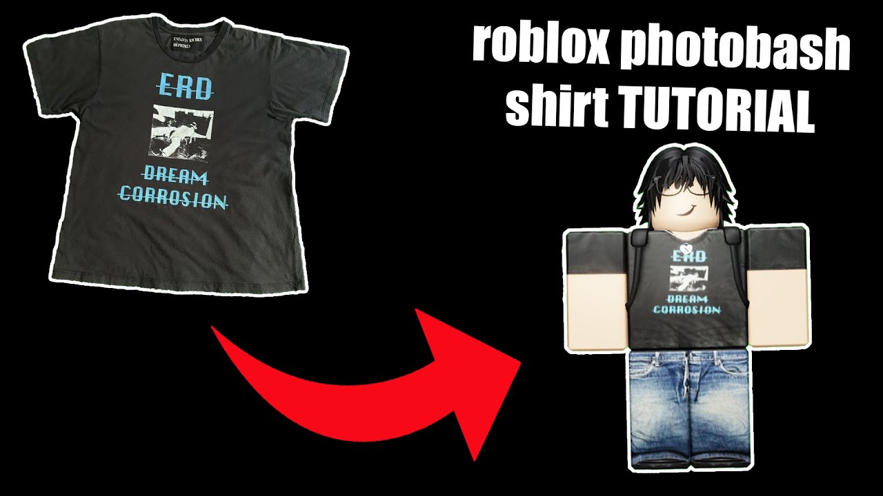 roblox shirt photobash tutorial FOR BEGINNERS - YouTube