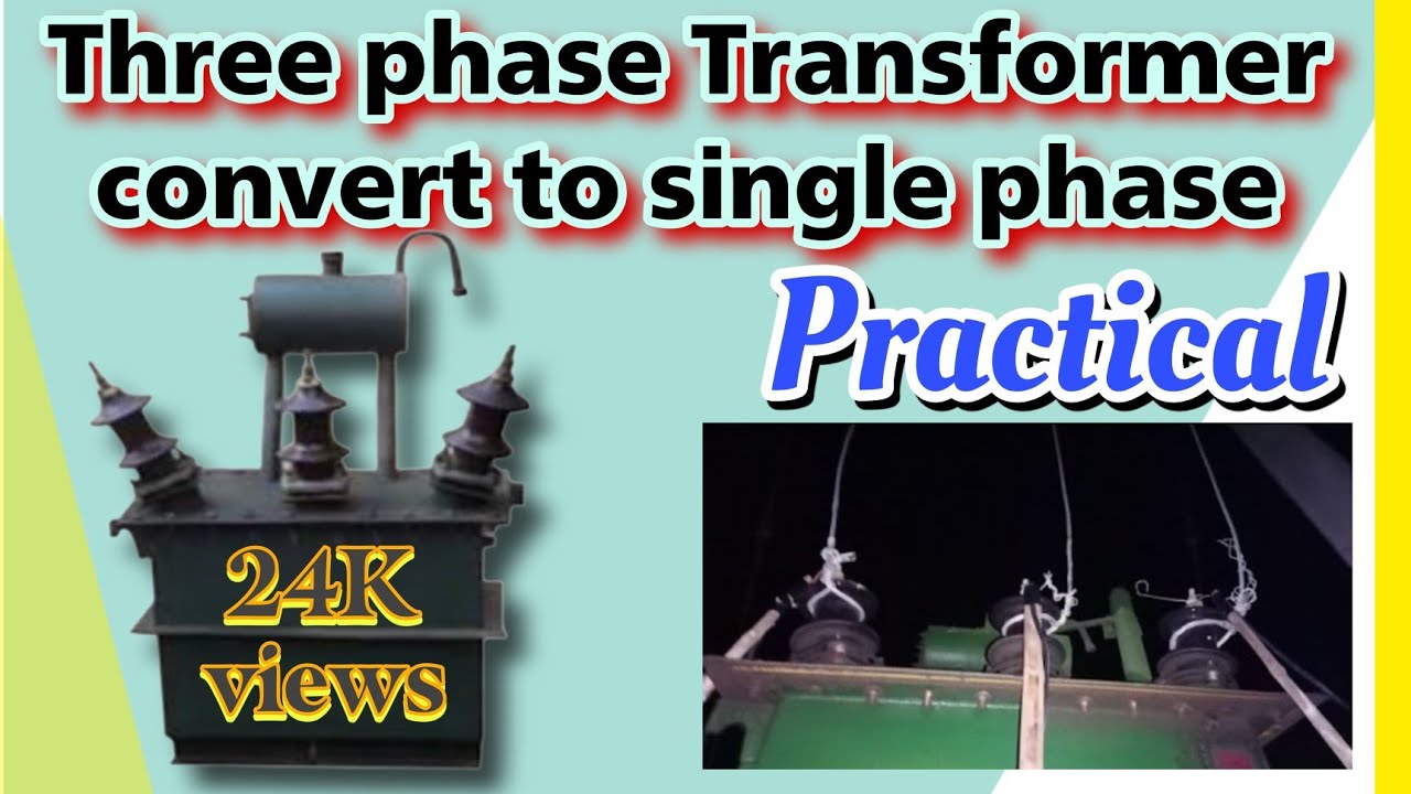 Three phase transformer convert to single phase 230v || Practical - YouTube