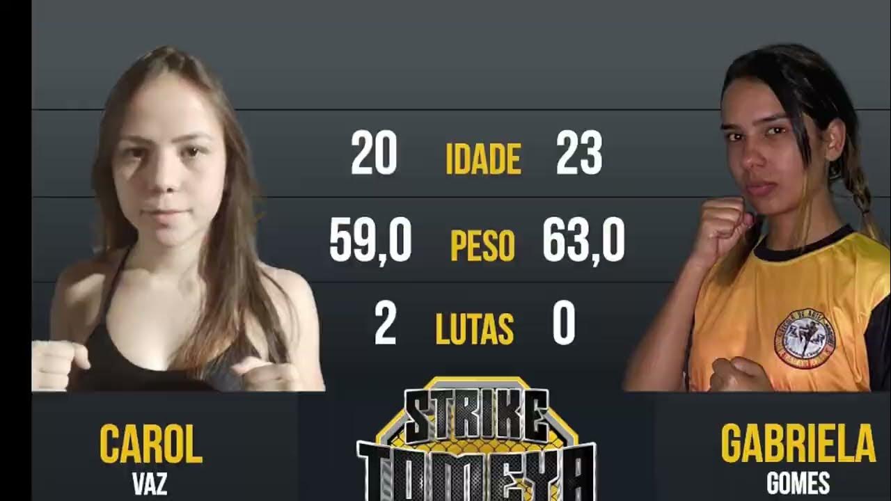 Strike Tomeya Fight Carol Vaz VS Gabriela Gomes. - YouTube