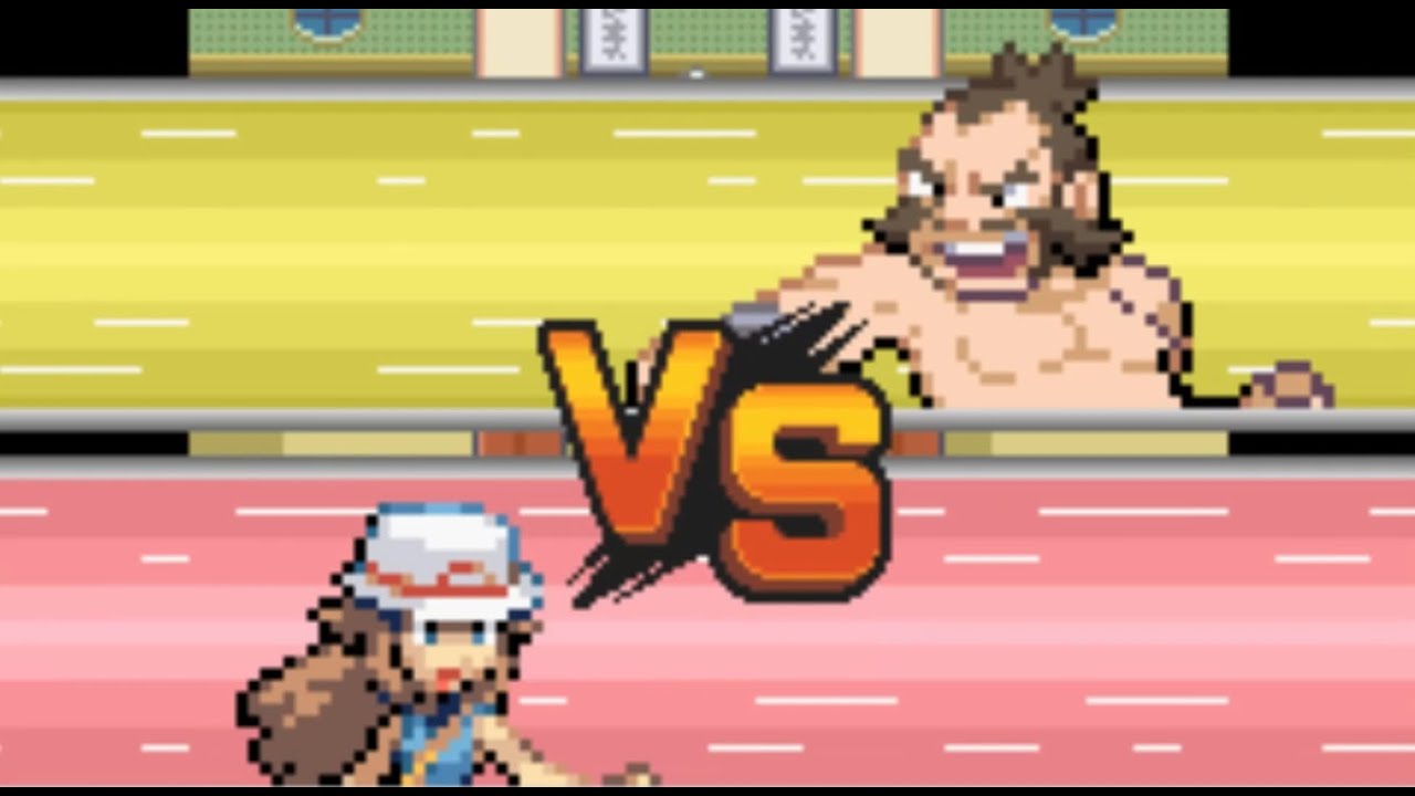 Pokemon Radical Red Hardcore Mode VS Chuck - YouTube