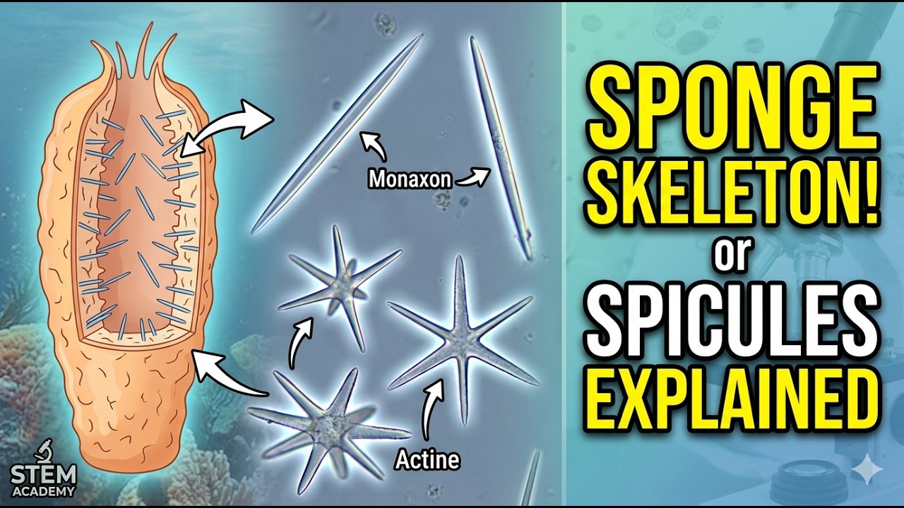 Spicules and Their Formation Explained | Types of Sponge Spicule - YouTube