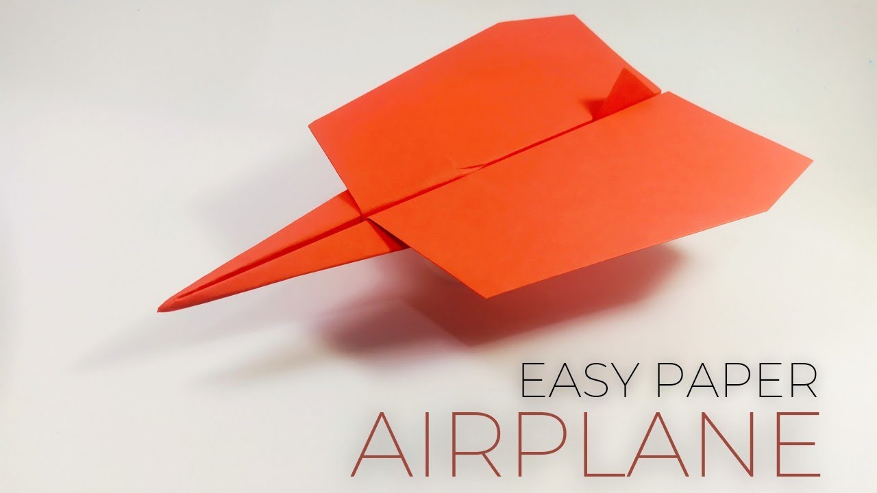 How To Fold An Easy Paper Plane That Flies Far | Cara Mudah Membuat ...