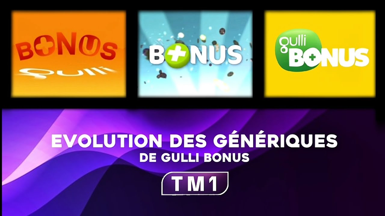 Evolution des Génériques de Gulli Bonus (Depuis 2007) - YouTube