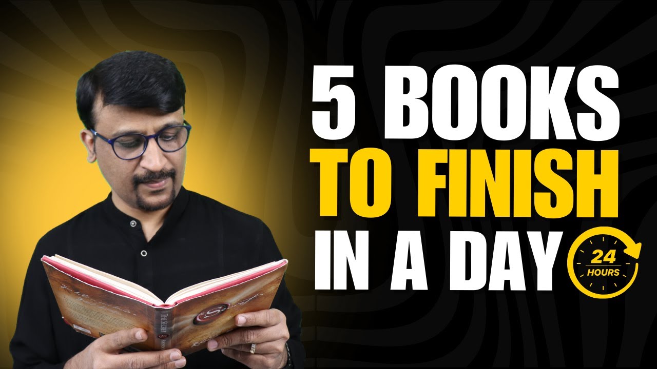 5 BOOKS you can FINISH in a DAY | Short Books | Dr.Manjunath - YouTube