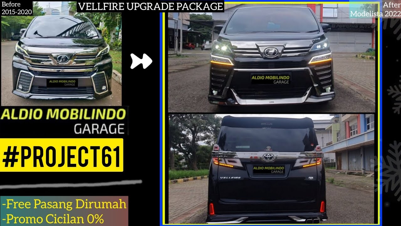 Project#61 Vellfire 2015/2016/2017/2018/2019 anh 30 upgrade / facelift to Vellfire 2022 ...