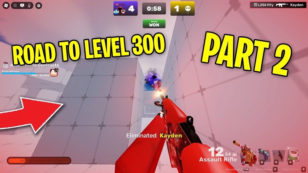 *PART 2* ROAD TO LEVEL 300!! GRINDING ROBLOX RIVALS!! - YouTube