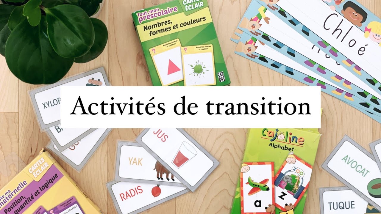 Idées d'activités de transition - YouTube