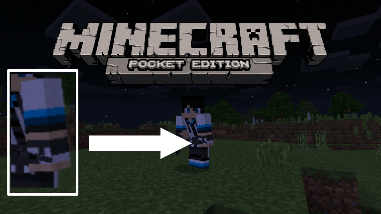 Minecraft PE -Tutorial cara menggunakan 2 tangan - YouTube