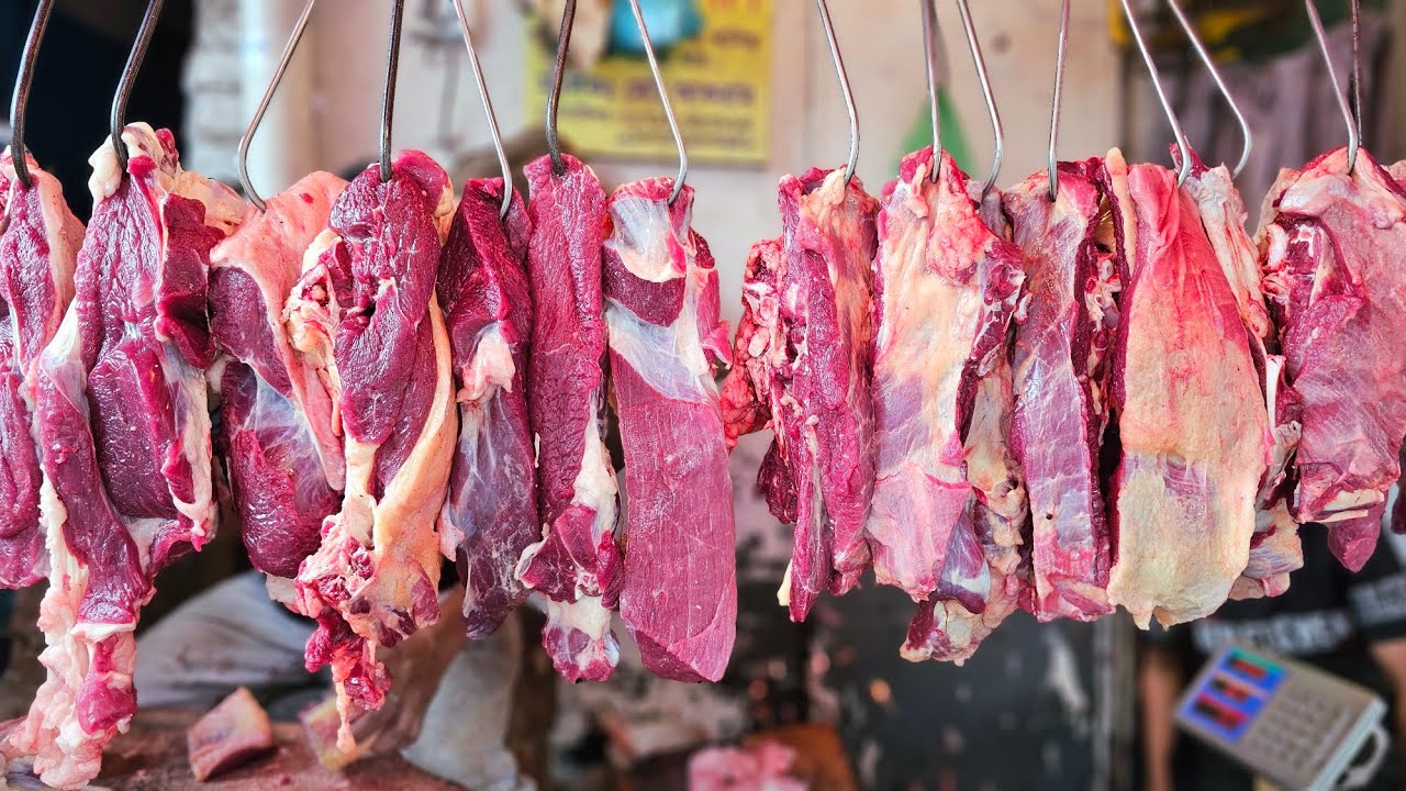 Best sina meat & bone cutting skill | Wonderful briyani beef cutting ...