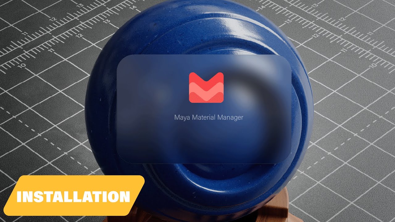 How to install Maya Material Manager - YouTube