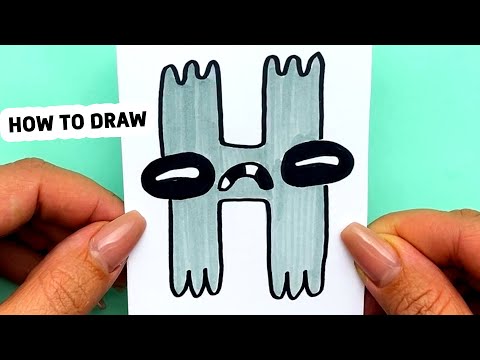 How to draw H | Alphabet Lore