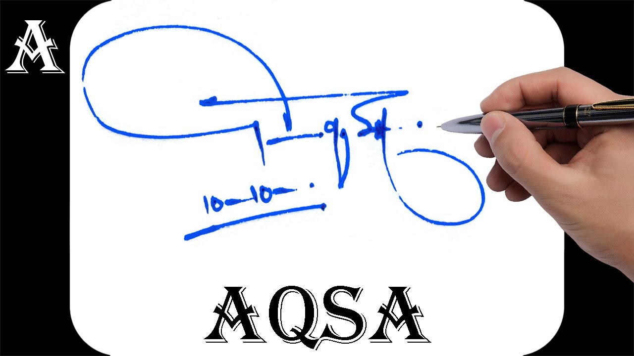 Aqsa name signature design - A signature style - How to signature your ...